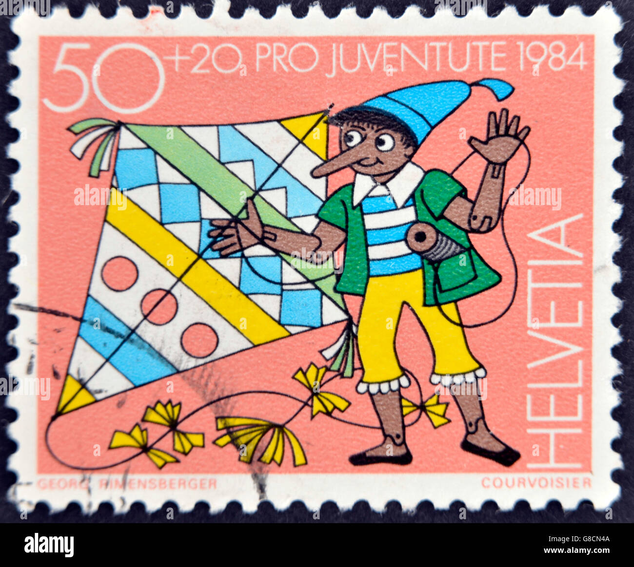 SWITZERLAND - CIRCA 1984: A stamp printed in Switzerland shows ...