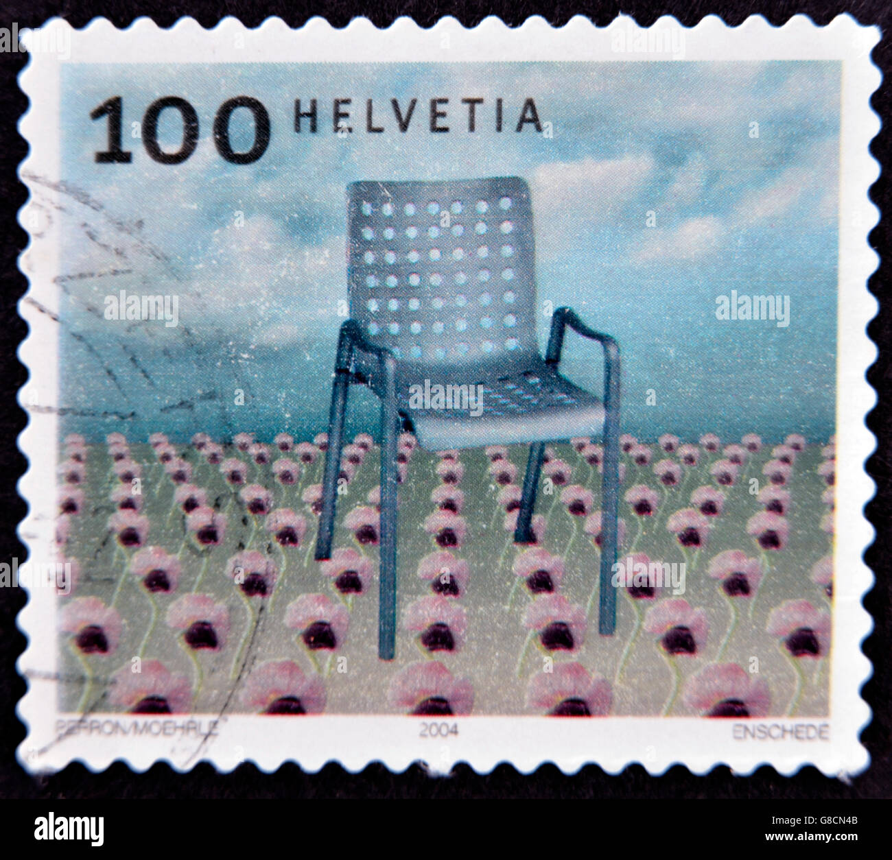 SWITZERLAND - CIRCA 2004: A stamp printed in Switzerland dedicated to ...