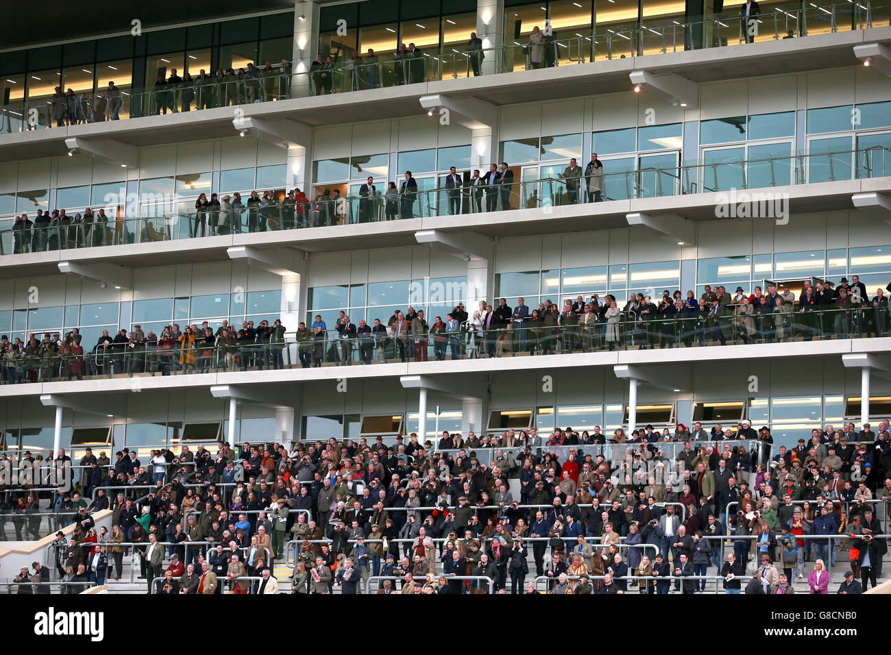 Packed crowds in the new grandstand during The Showcase meeting at ...