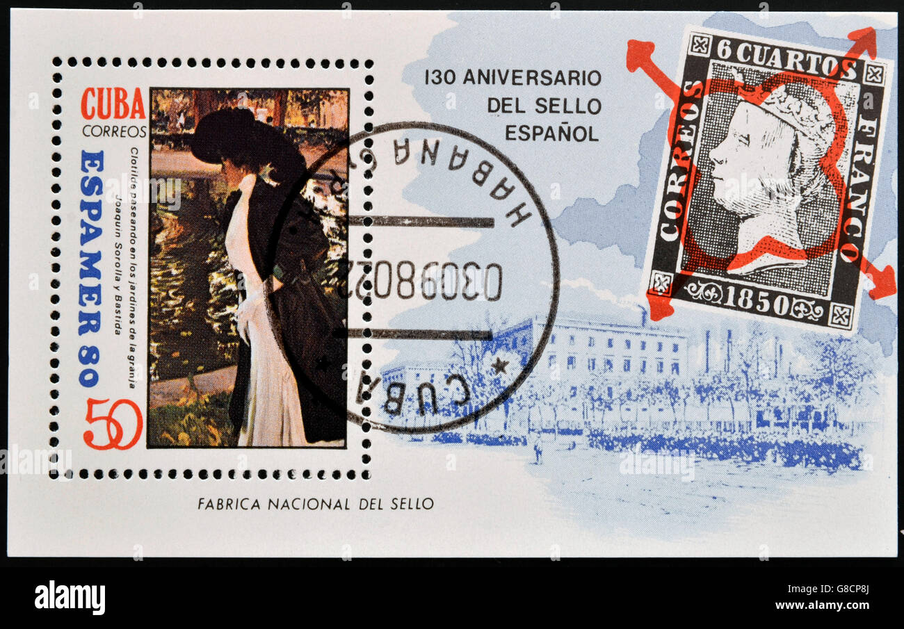 First postage stamp spain hi-res stock photography and images - Alamy