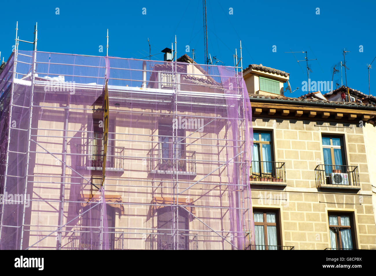 Madrid spain construction works hi-res stock photography and images - Alamy