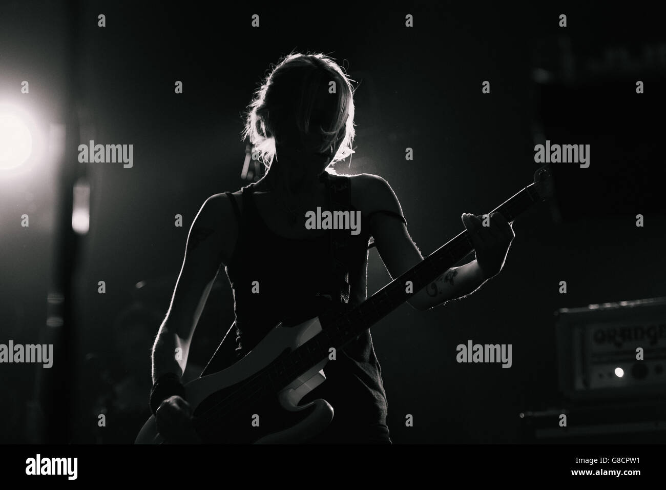 Julia Ruzicka, bassist for Future Of The Left, at Electric Ballroom ...