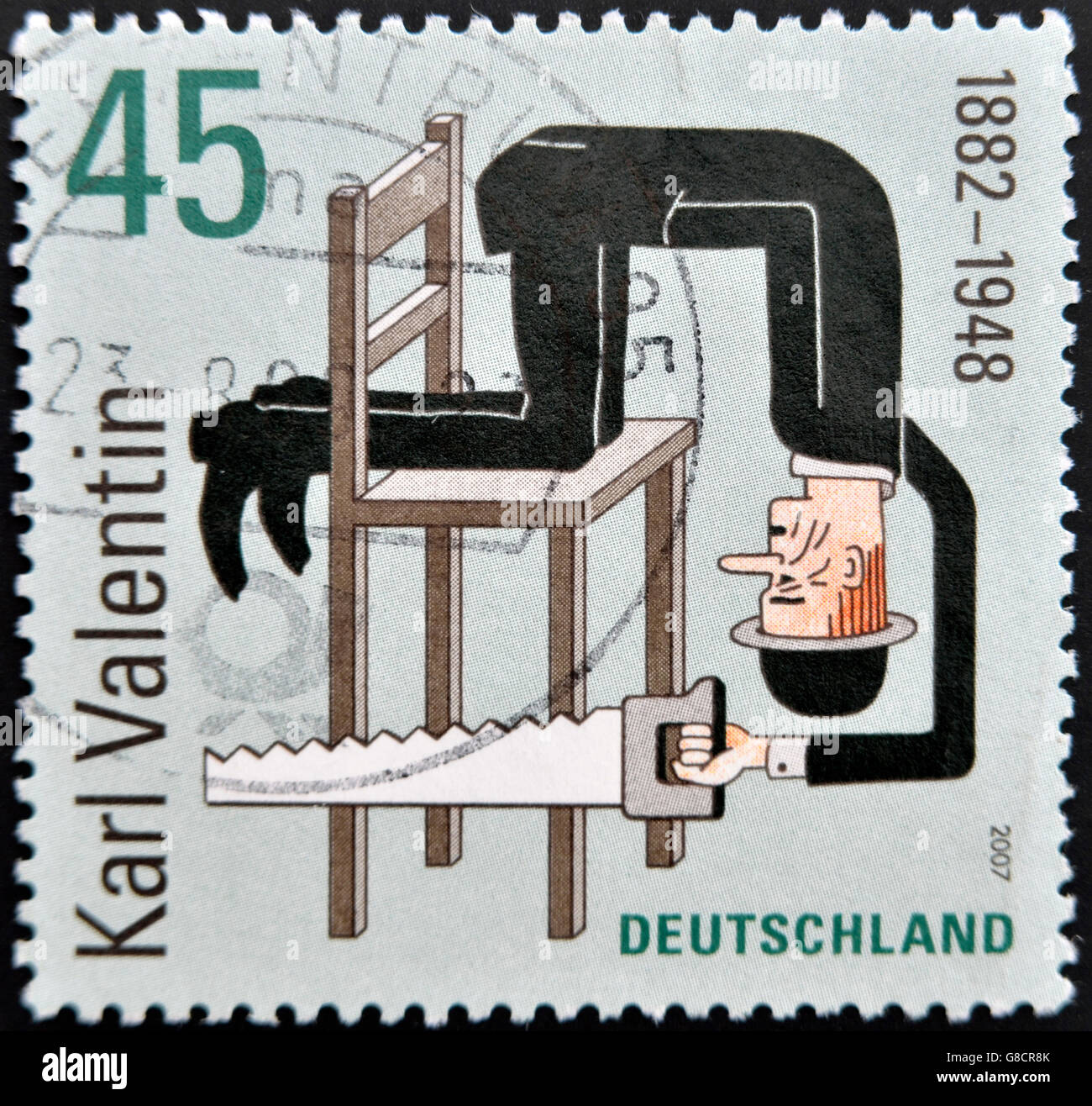 GERMANY - CIRCA 2007: A stamp printed in germany dedicated to Karl ...
