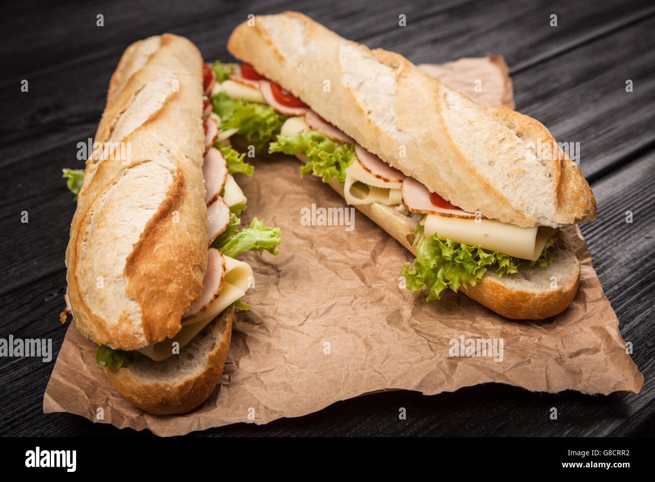 Panini grilled sandwich Stock Photo - Alamy