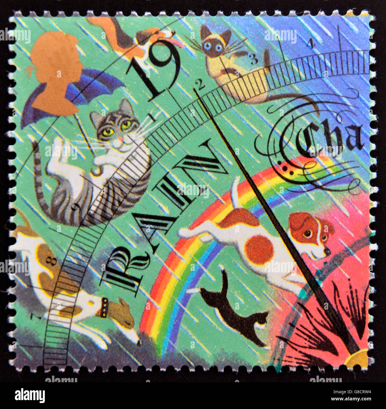 Uk postage stamp cat hi-res stock photography and images - Alamy