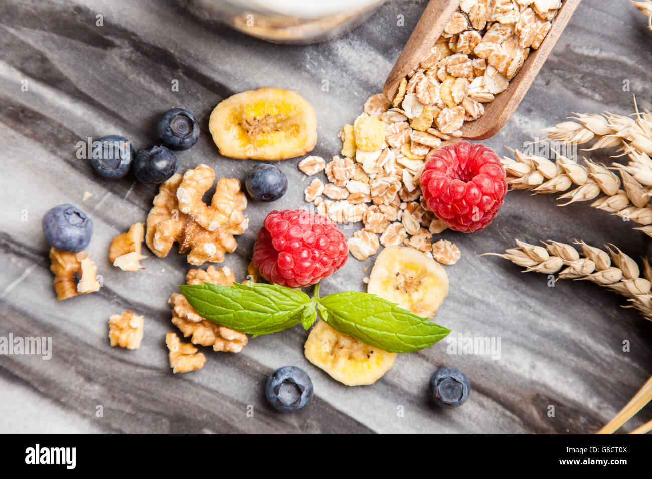 Muesli with berries Stock Photo - Alamy