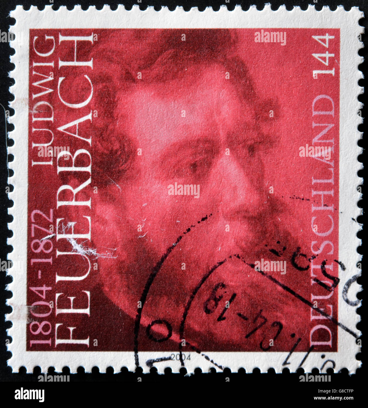 GERMANY - CIRCA 2004: A stamp printed in Germany shows Feuerbach, circa ...