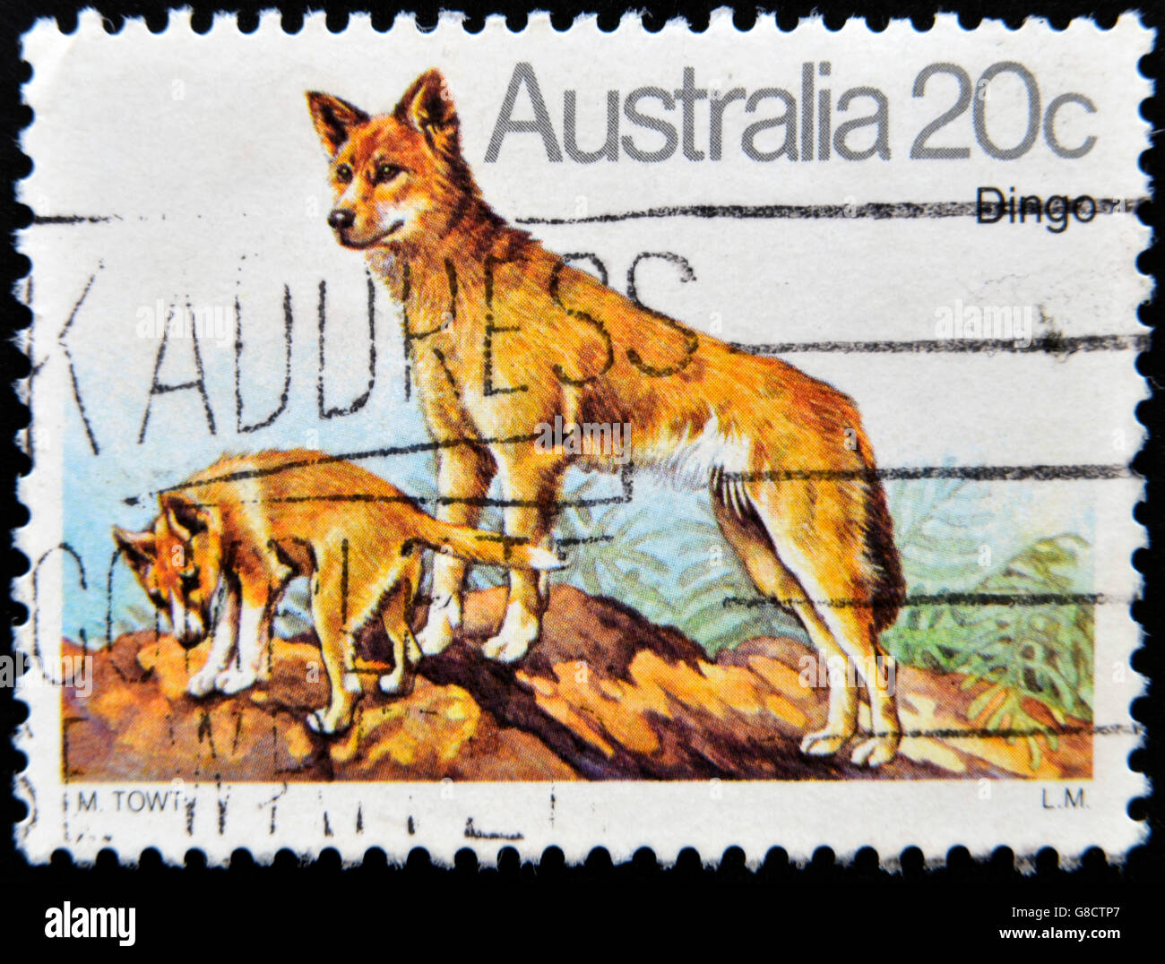 AUSTRALIA - CIRCA 1980: A stamp printed in Australia shows Australian ...