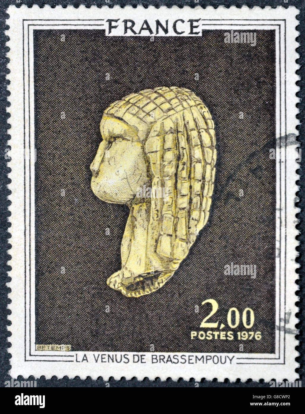 FRANCE - CIRCA 1976: stamp printed by France, shows Venus of ...