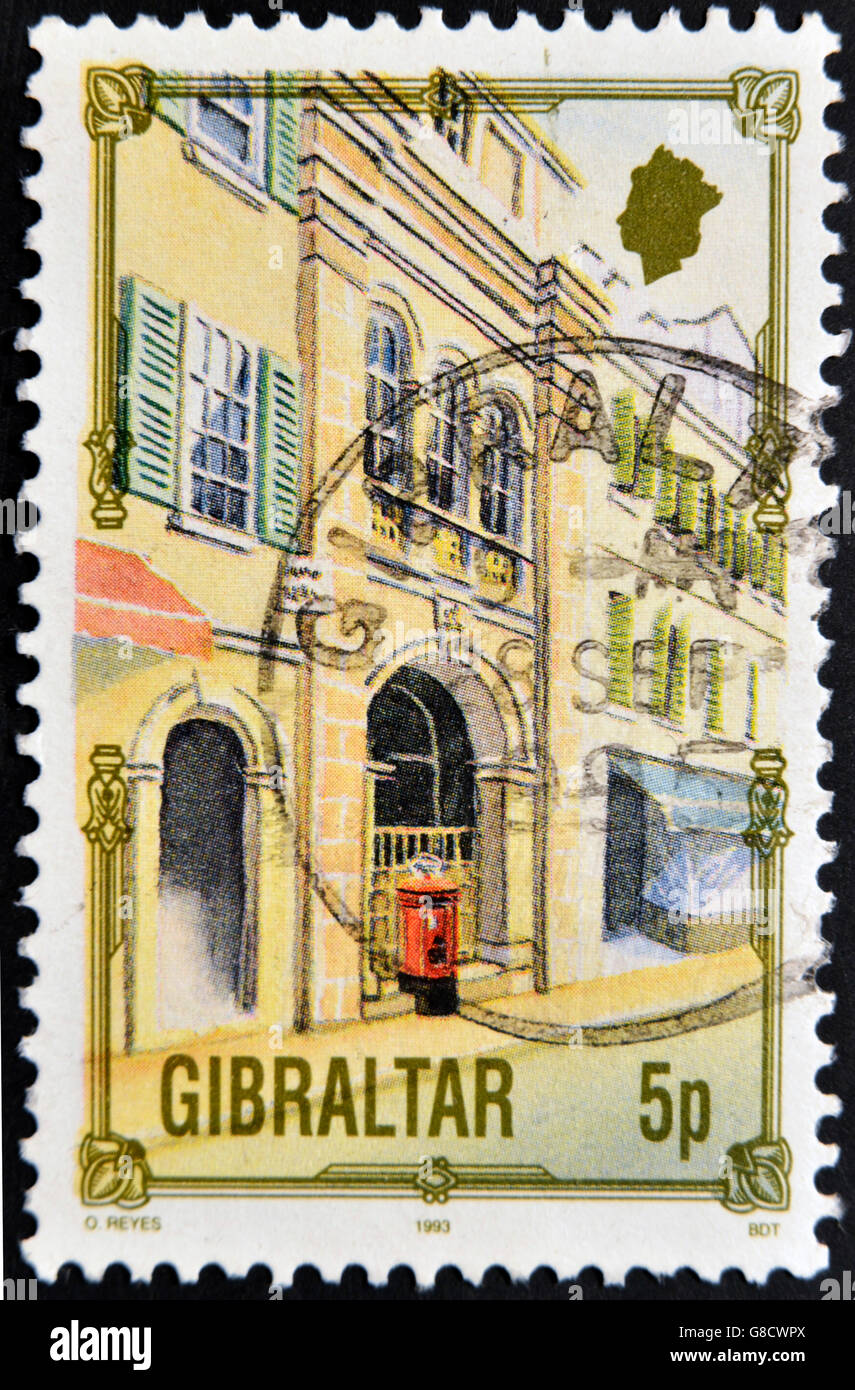 Gibraltar postage stamp hi-res stock photography and images - Alamy