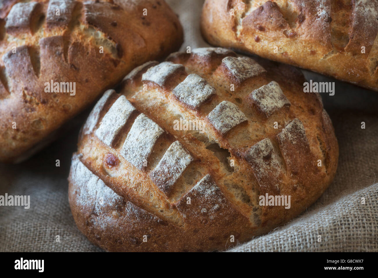 Freshly baked bread loaves. England. UK Stock Photo - Alamy