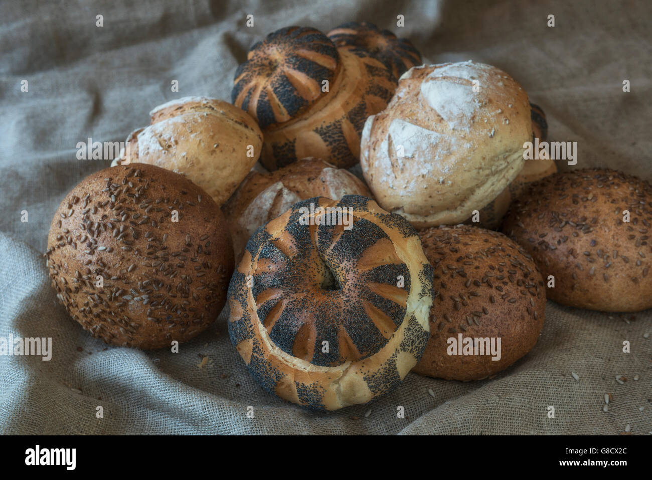 Freshly baked bread loaves. England. UK Stock Photo - Alamy