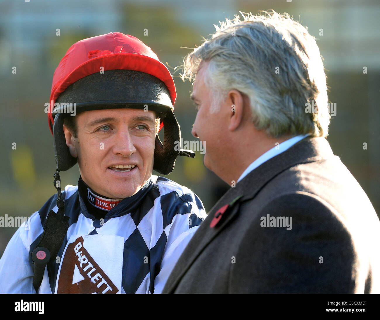 Jockey Barry Geraghty in the parade ring before riding Simonsig in the ...