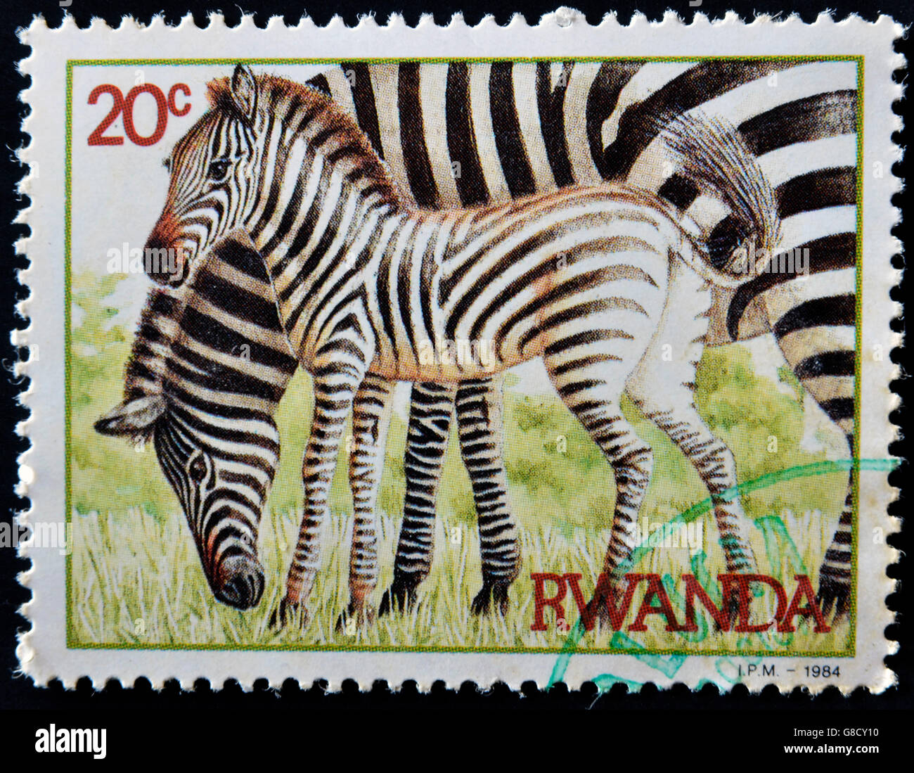 Postage stamp printed in rwanda hi-res stock photography and images - Alamy