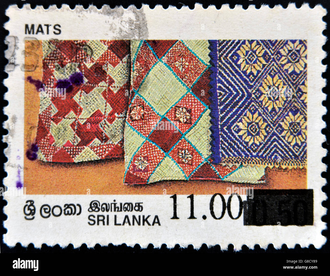 SRI LANKA - CIRCA 1997: A stamp printed in Sri Lanka shows mats, circa ...
