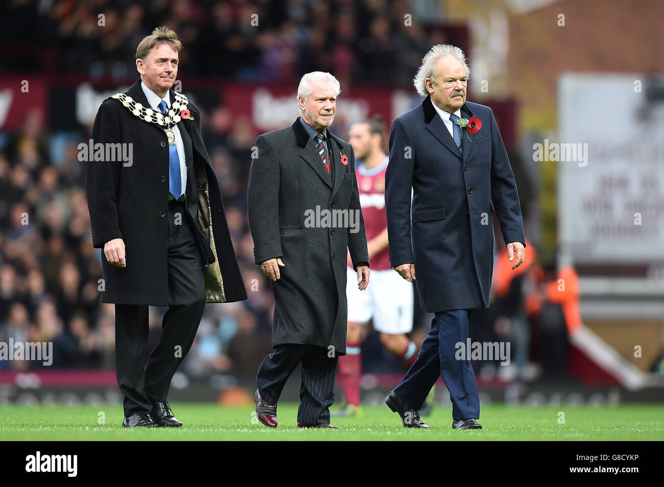 West Ham United Chairman David Gold (centre), Sir Robin Wales and John ...