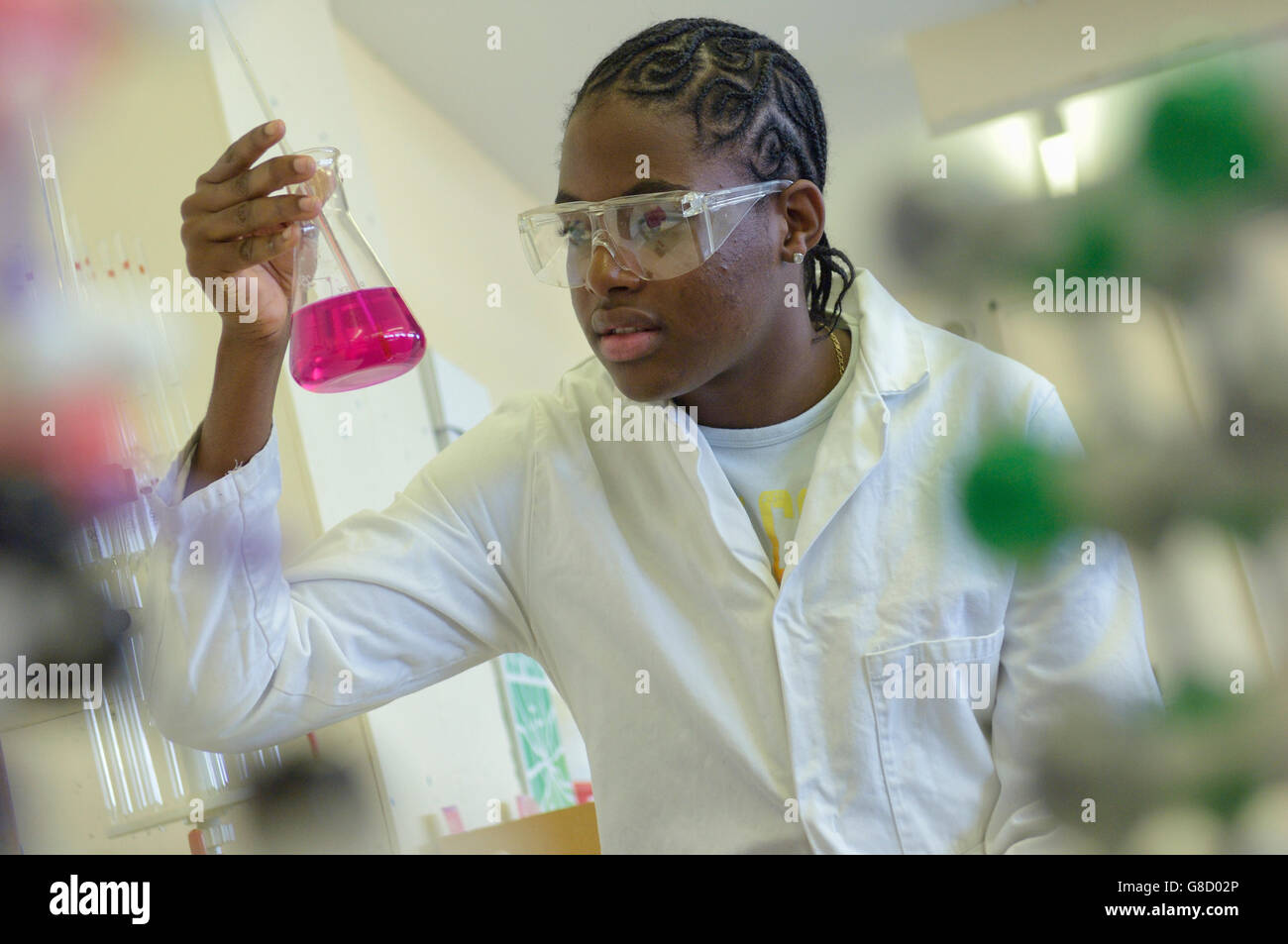 School science lesson. England. UK. Europe Stock Photo - Alamy