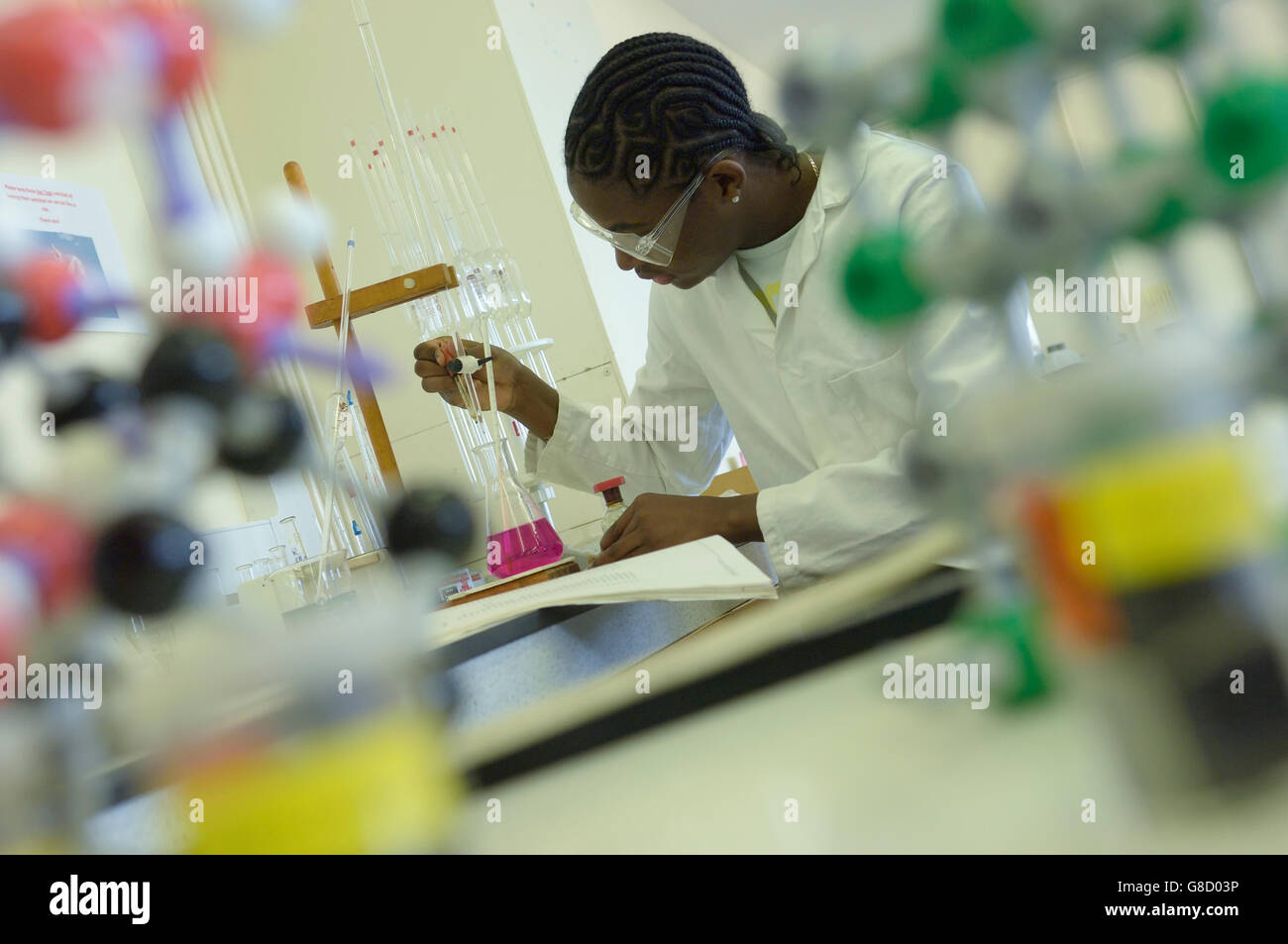 School science lesson. England. UK. Europe Stock Photo - Alamy