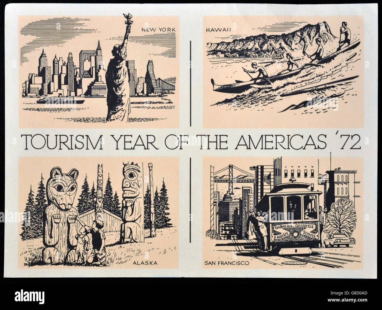 UNITED STATES OF AMERICA - CIRCA 1972: American postal dedicated to ...