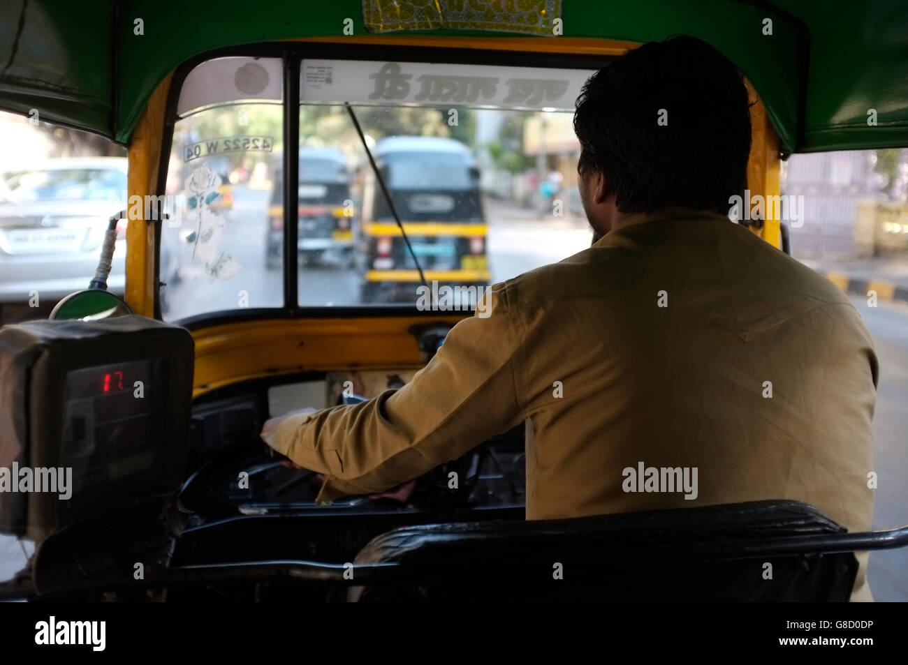 Inside auto rickshaw india hi-res stock photography and images - Alamy