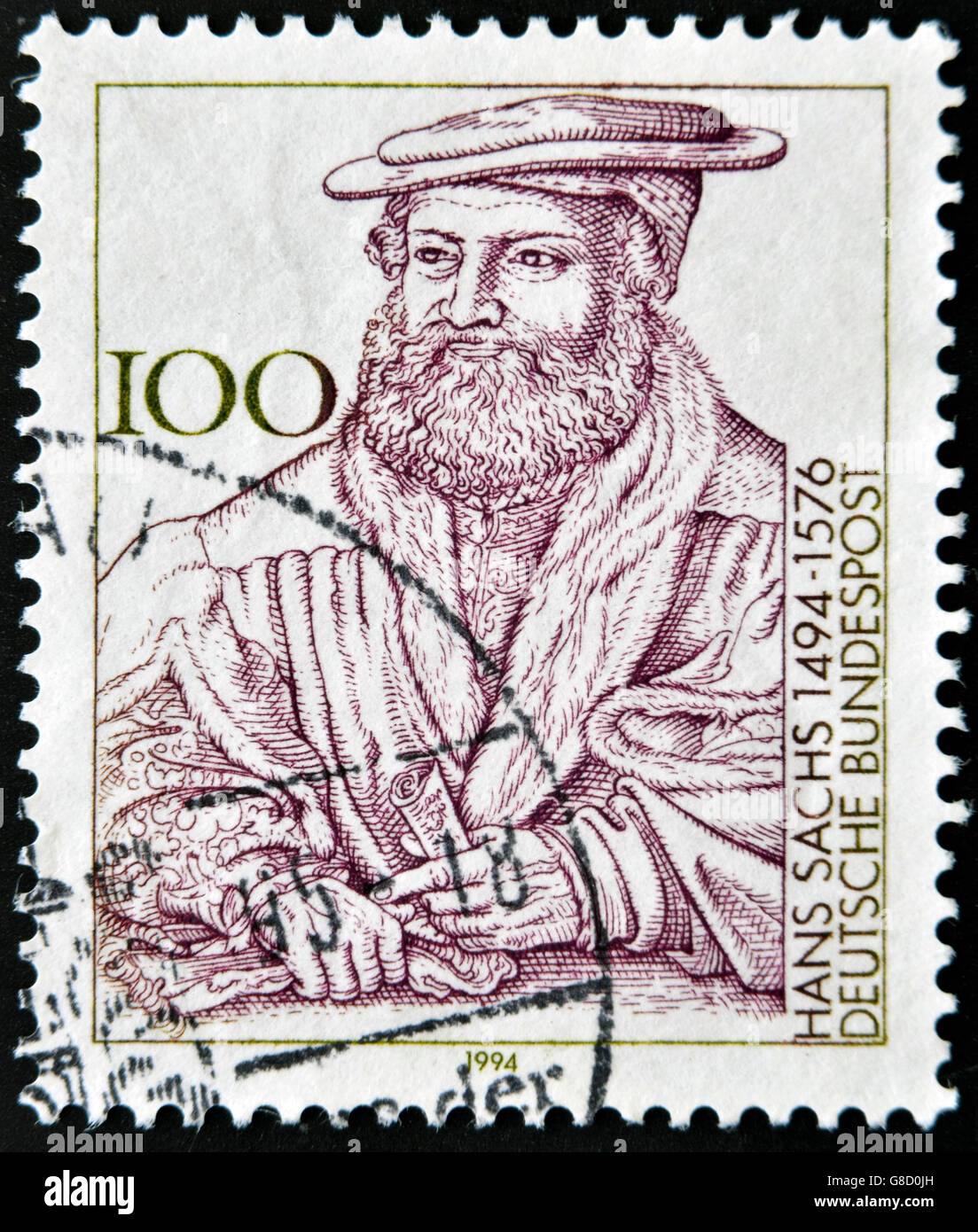 GERMANY - CIRCA 1994: A stamp printed in the Germany shows the portrait ...