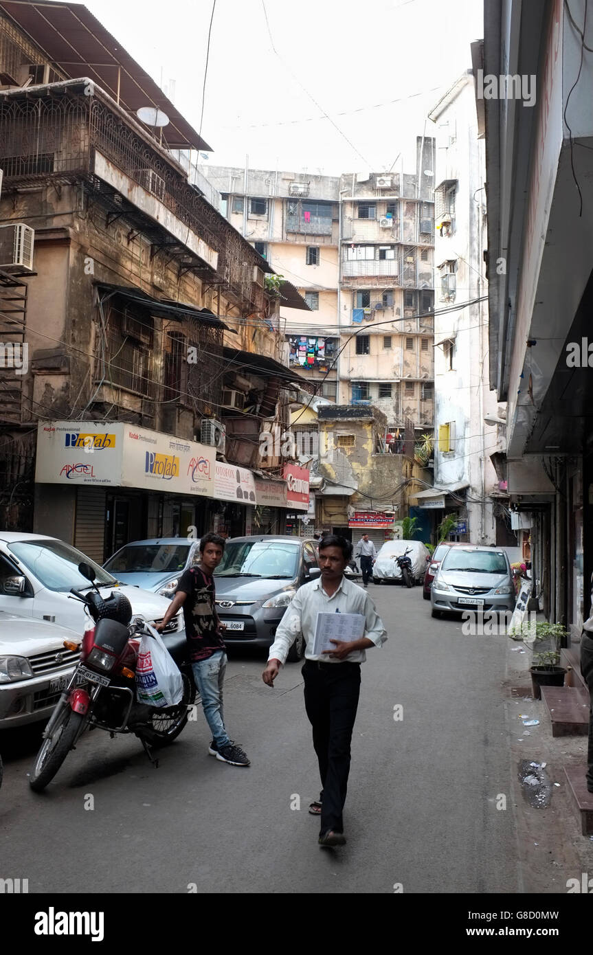 Street scene in fort, Mumbai, India Stock Photo - Alamy