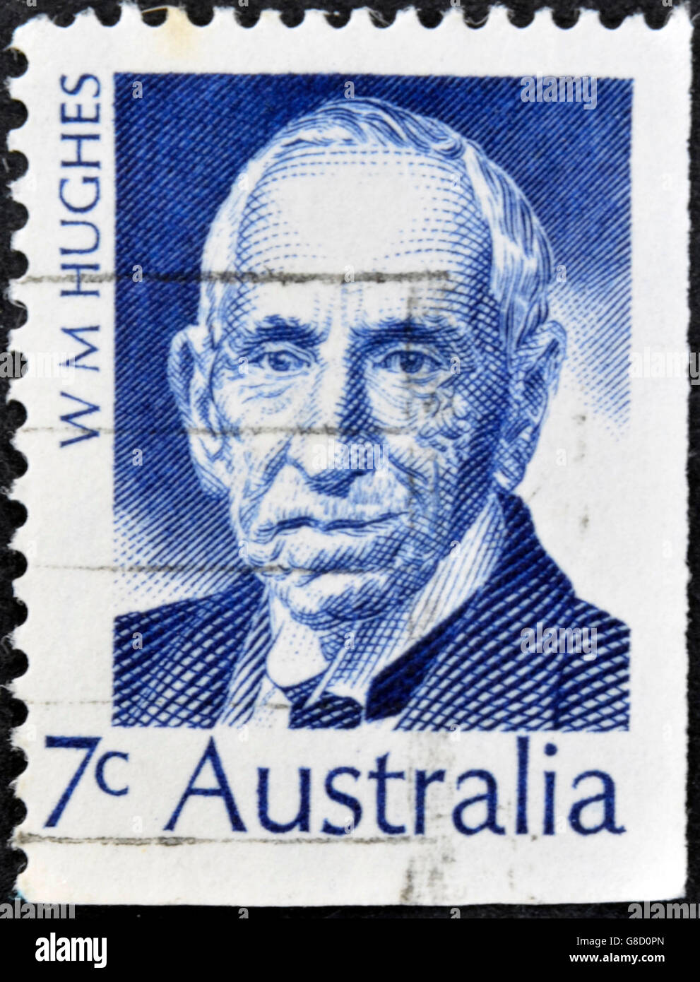 AUSTRALIA - CIRCA 1971: stamp printed in Australia shows William Morris ...