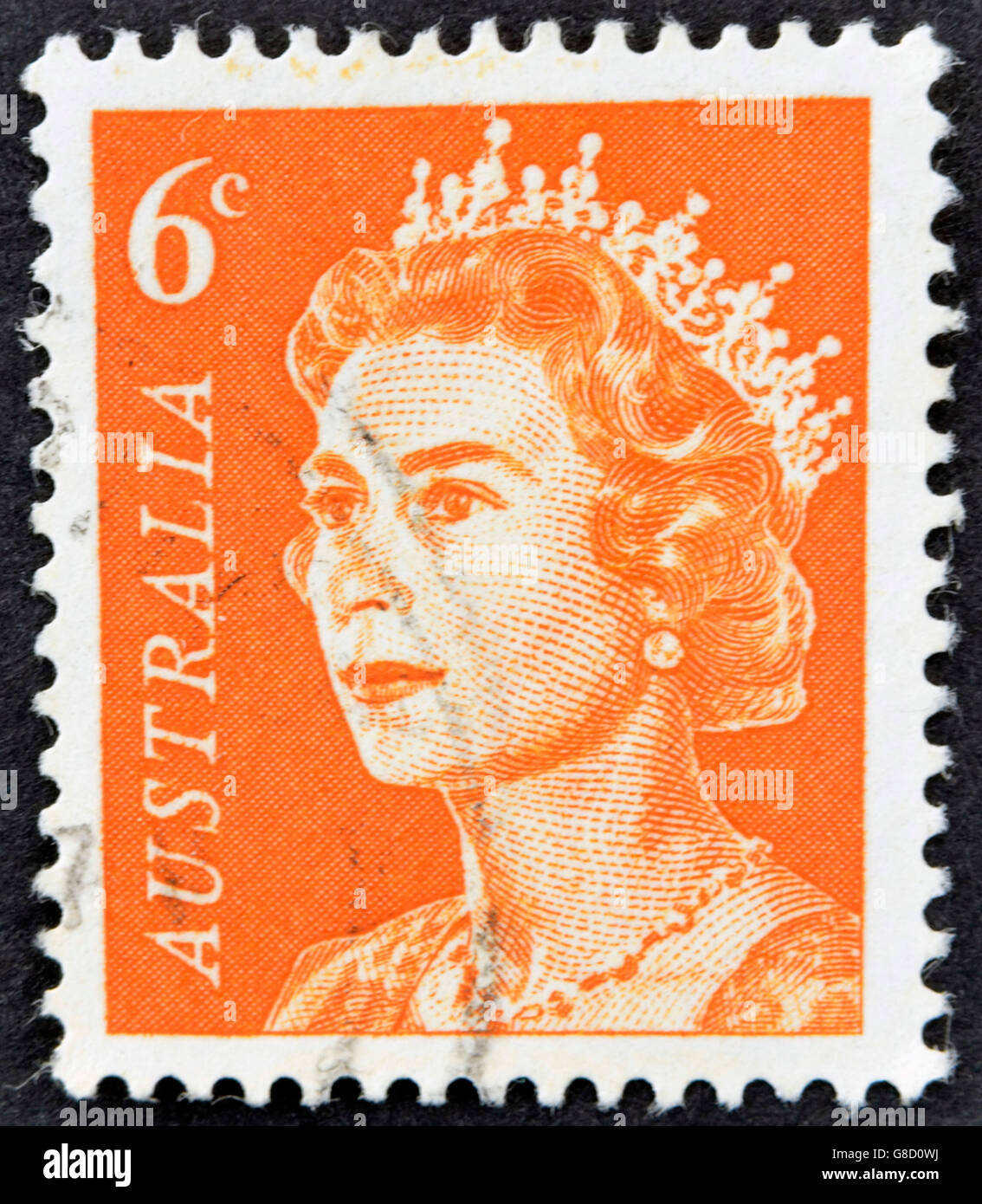 AUSTRALIA - CIRCA 1965: stamp printed in Australia shows Queen ...