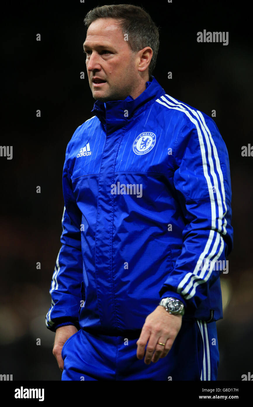 Chelsea first team coach Steve Holland during the warm-up before the ...