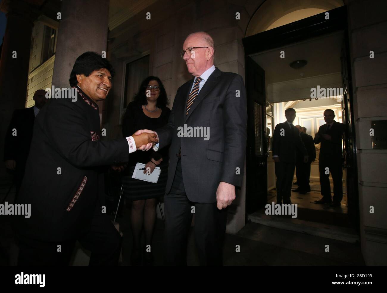 Bolivian President visit to Ireland Stock Photo - Alamy