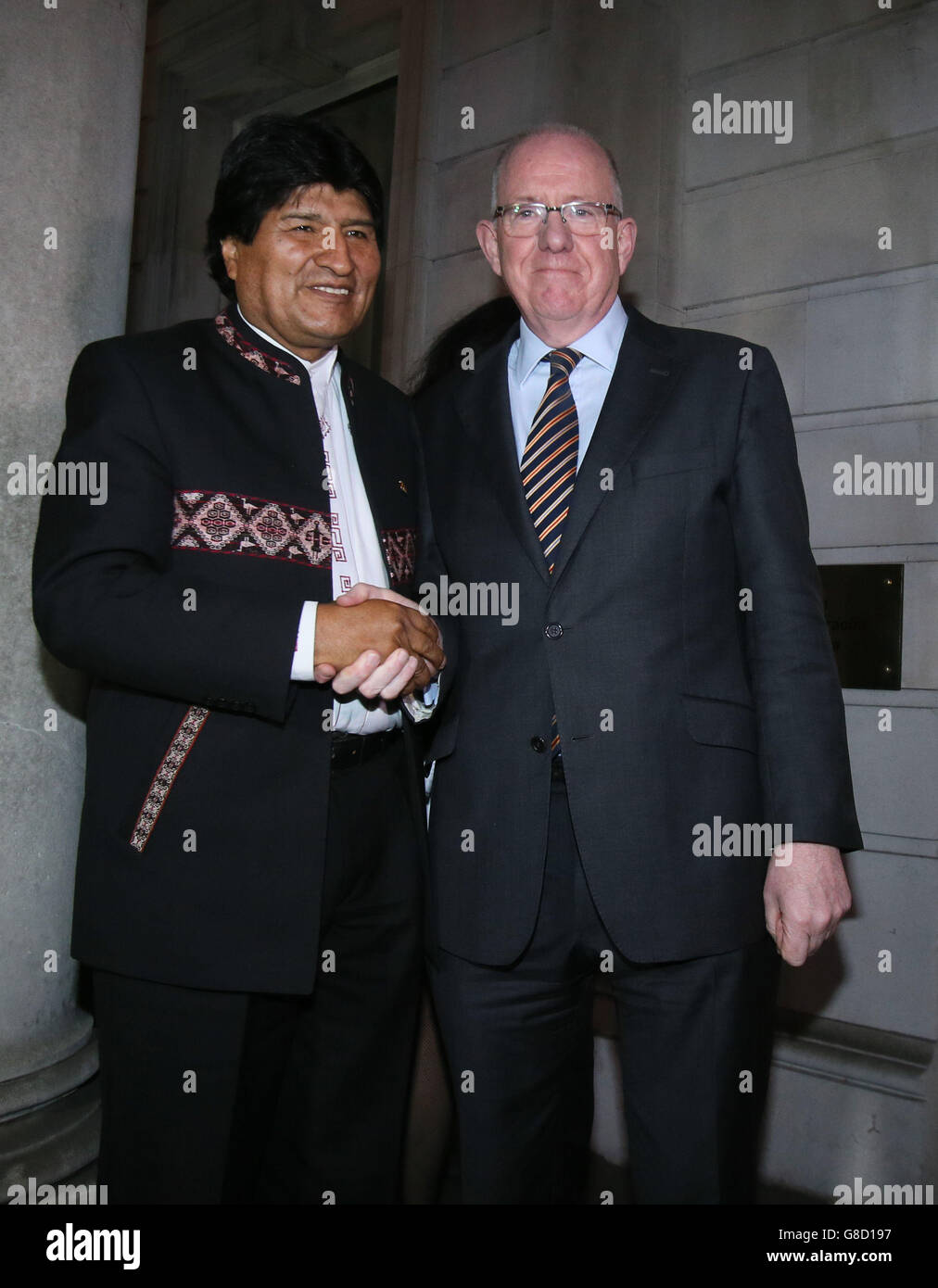 Bolivian President visit to Ireland Stock Photo - Alamy