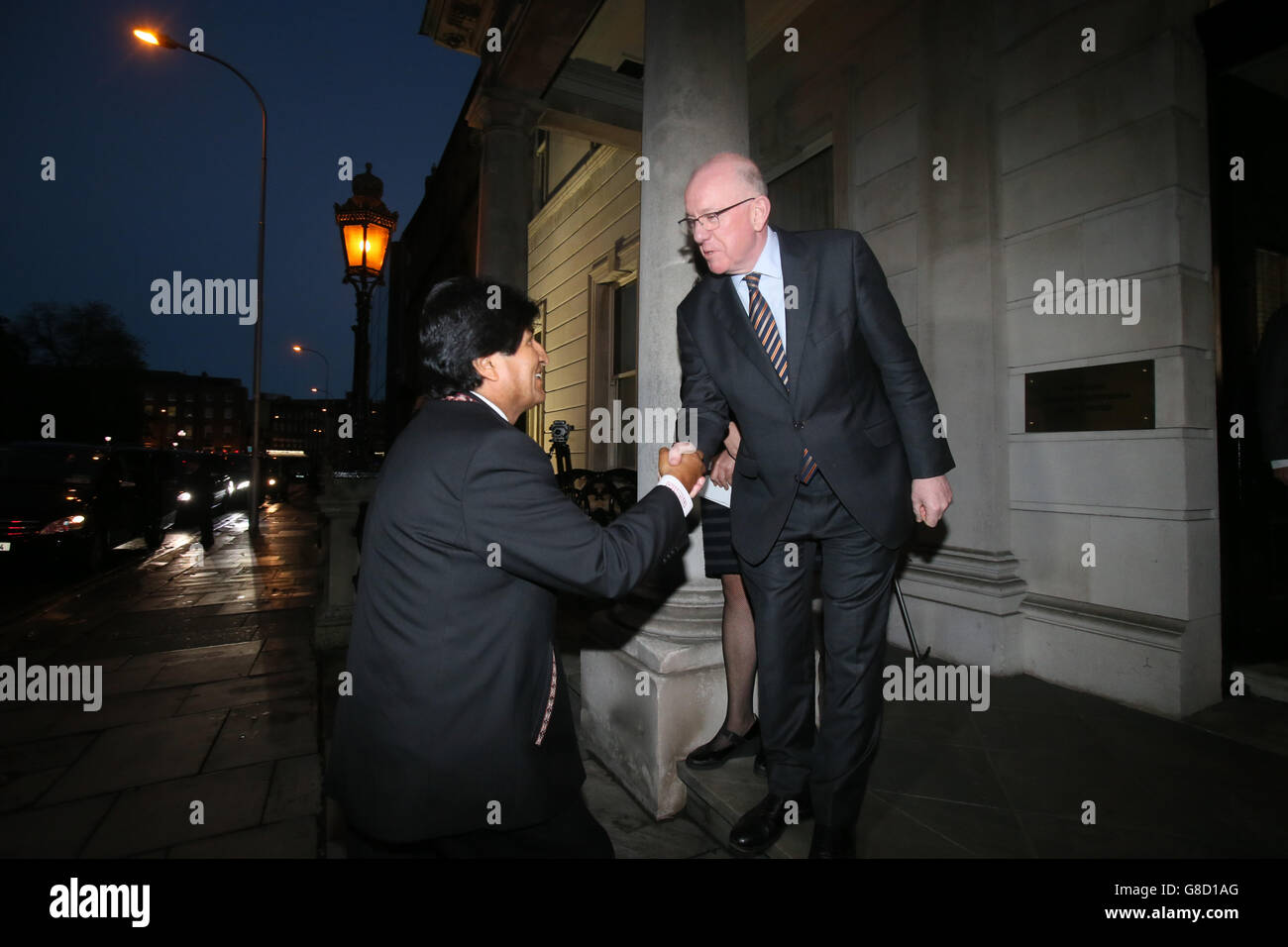 Bolivian President visit to Ireland Stock Photo - Alamy