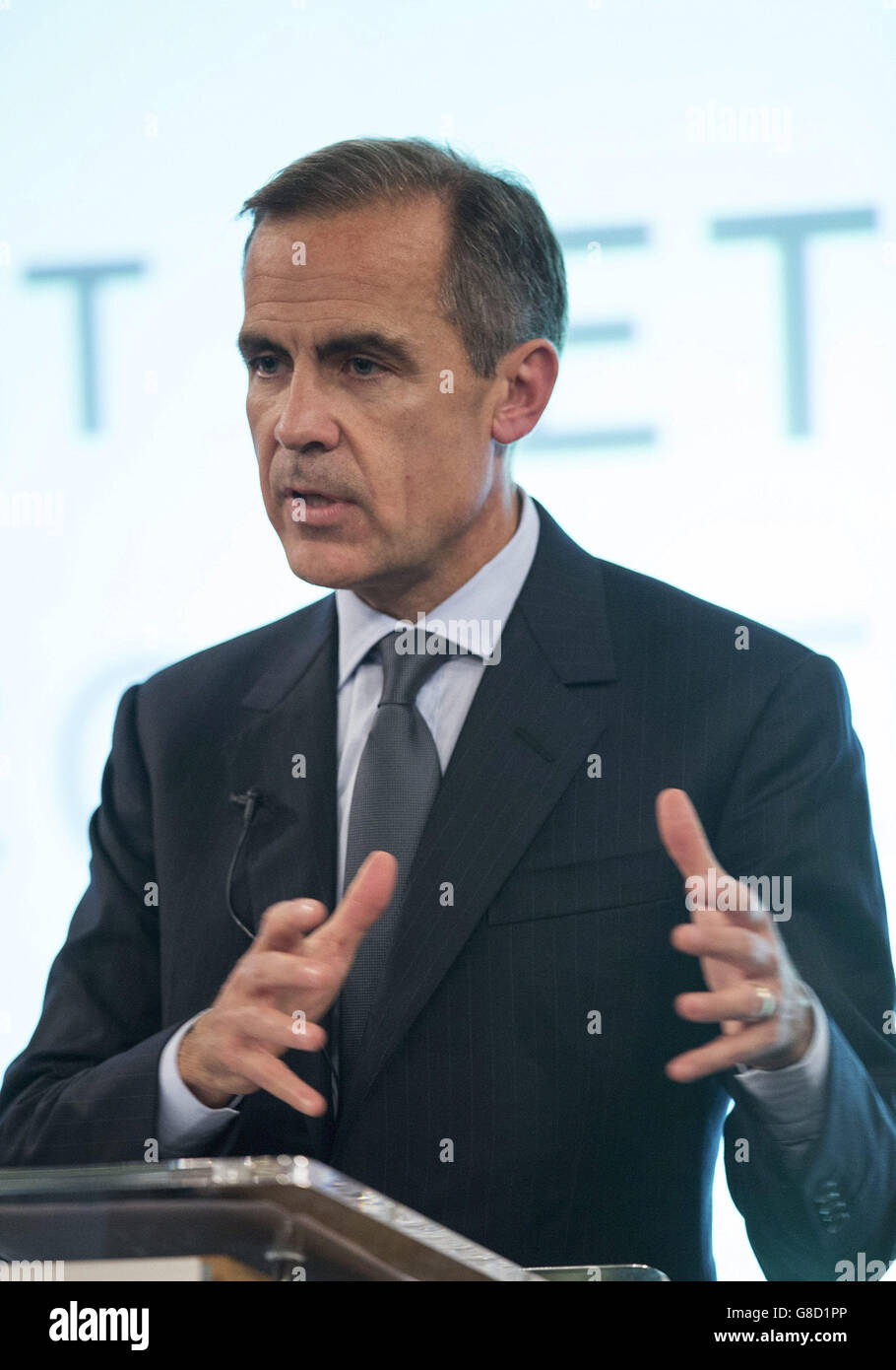 Mark Carney speech Stock Photo - Alamy