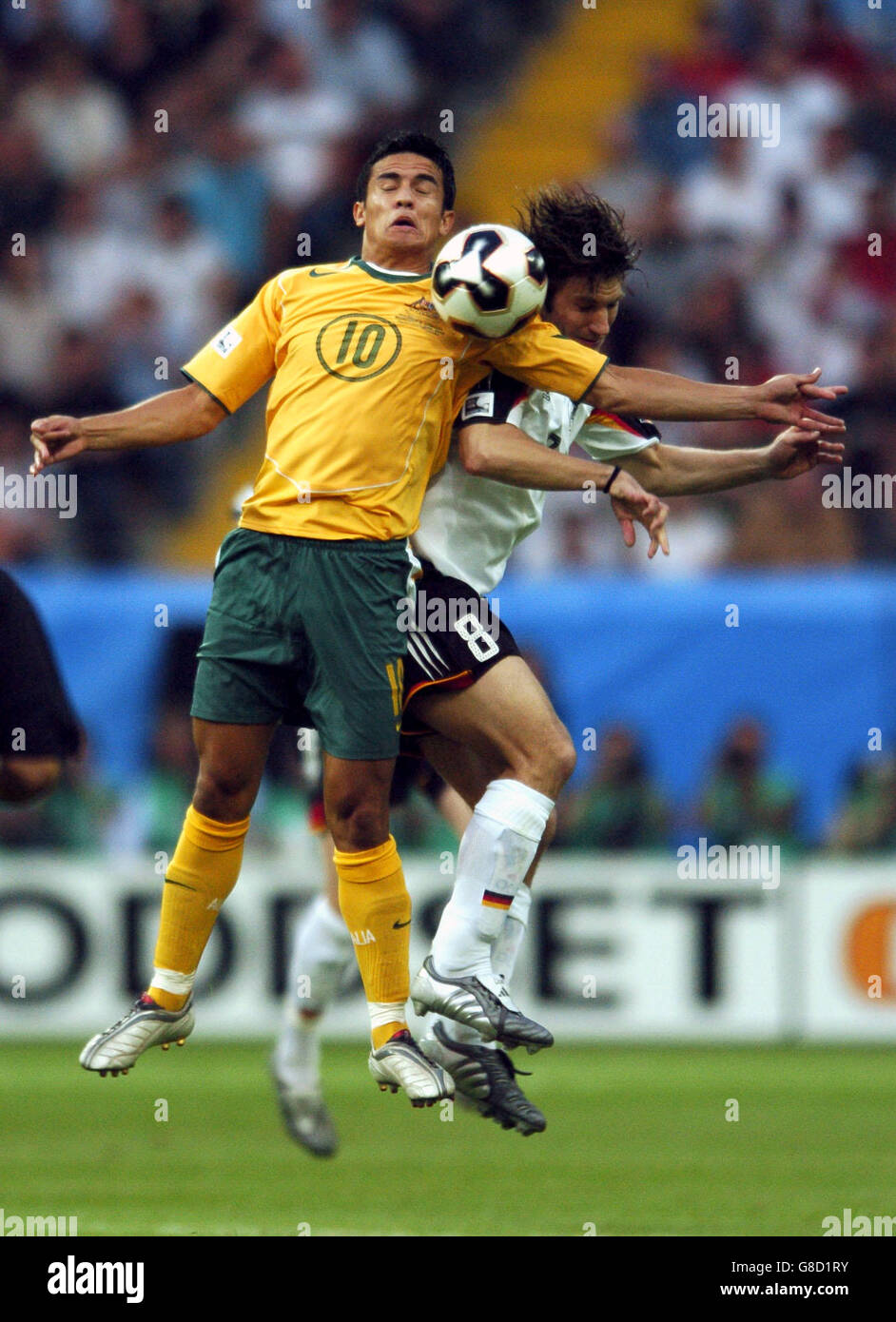 Germanys torsten frings australias tim cahill hi-res stock photography ...