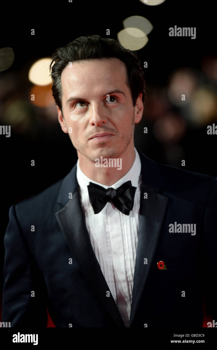 Andrew Scott attending the World Premiere of Spectre, held at the Royal ...