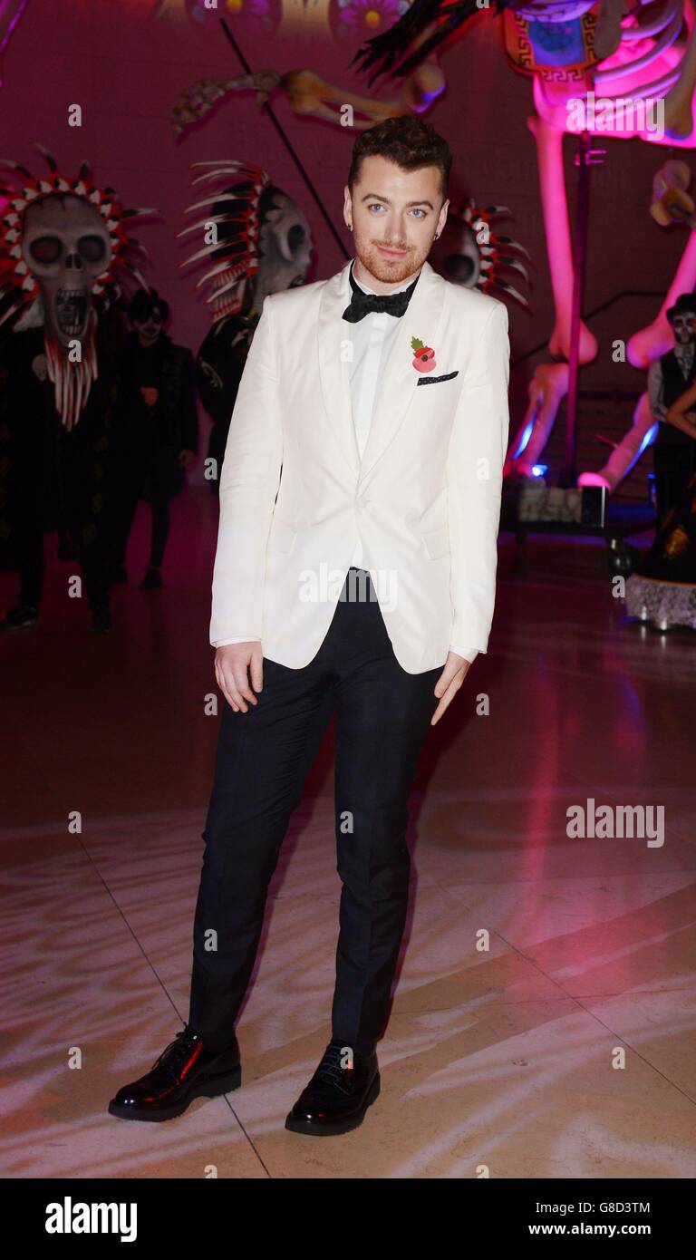 Sam smith attending the world premiere of spectre hi-res stock ...