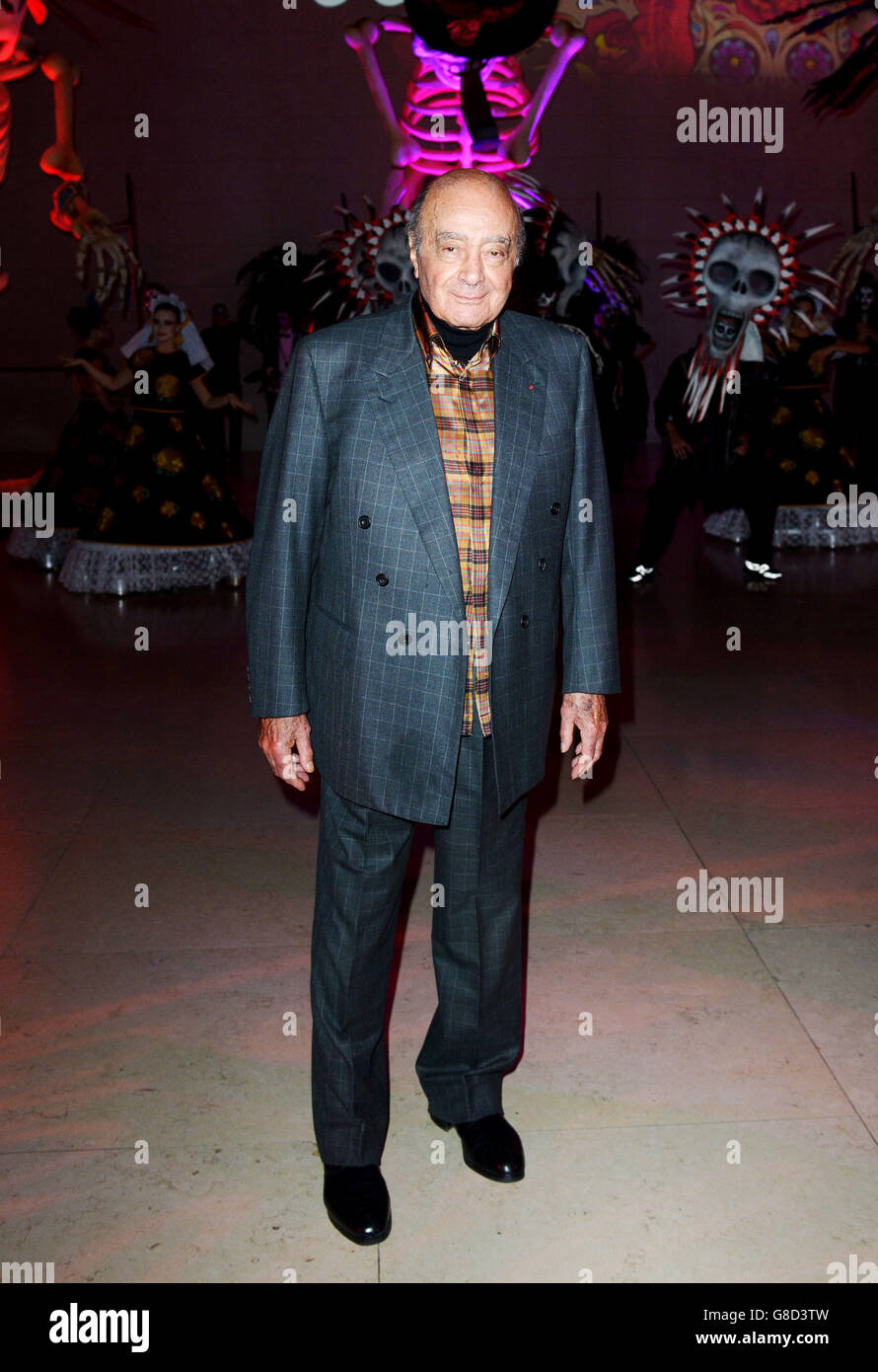 Mohamed Al-Fayed attending the after party at the British Museum in ...