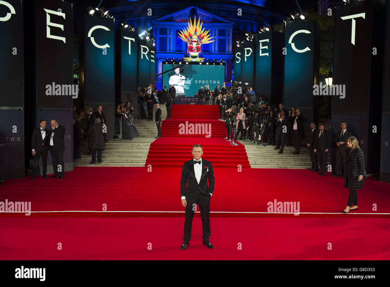Daniel Craig attending the World Premiere of Spectre, held at the Royal ...