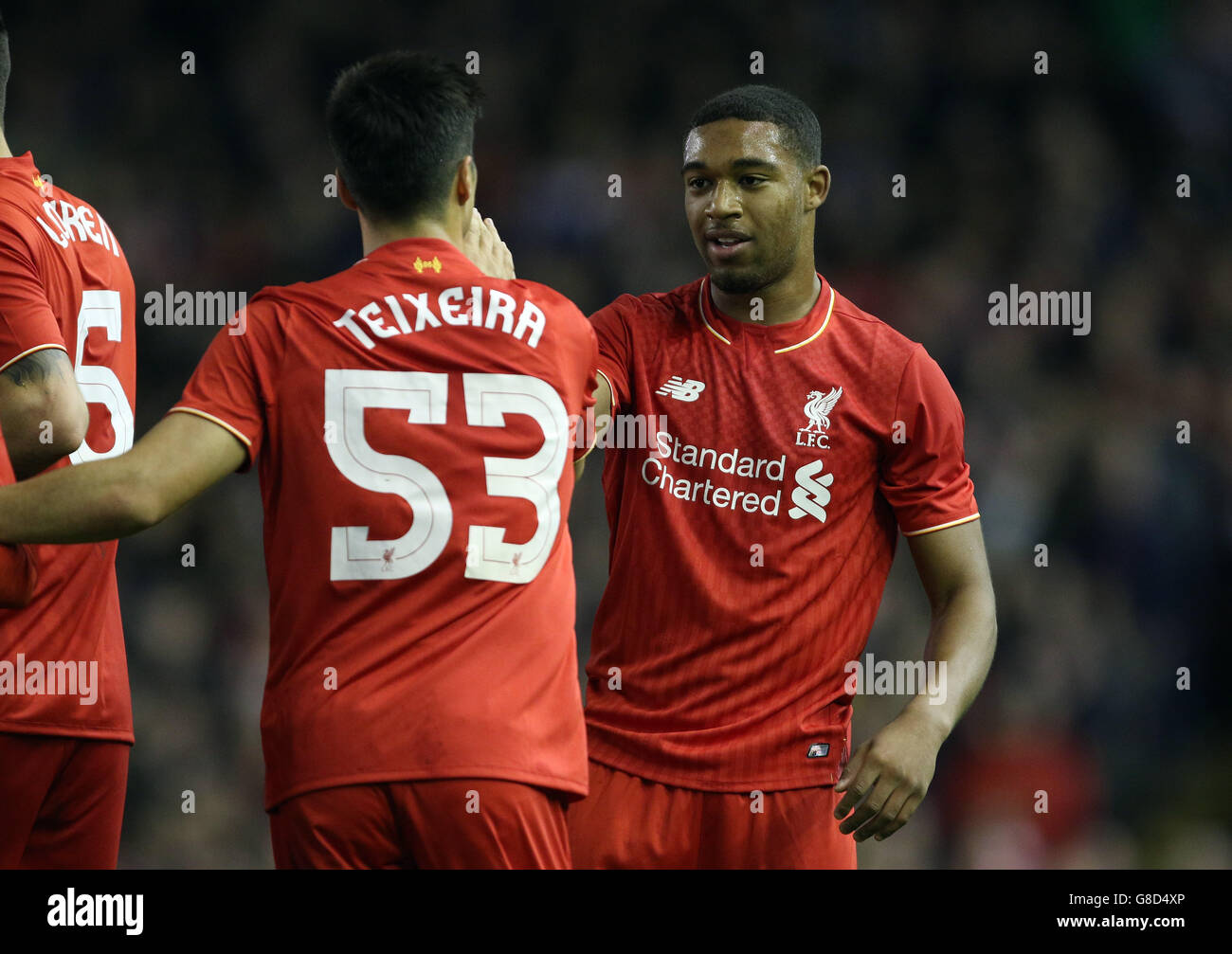 Liverpool's Joao Carlos Teixeira and Liverpool's Jordon Ibe (right ...
