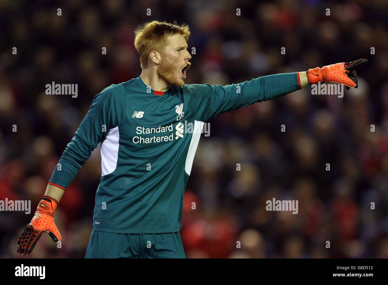 Liverpool goalkeeper Adam Bogdan in action during the Capital One Cup ...