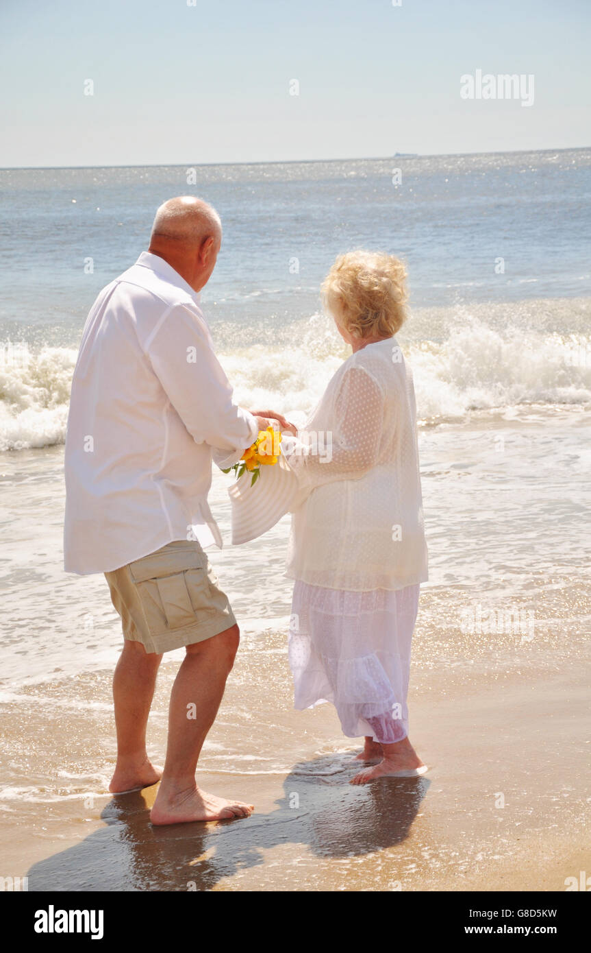 healthy active seniors at the beach Stock Photo - Alamy
