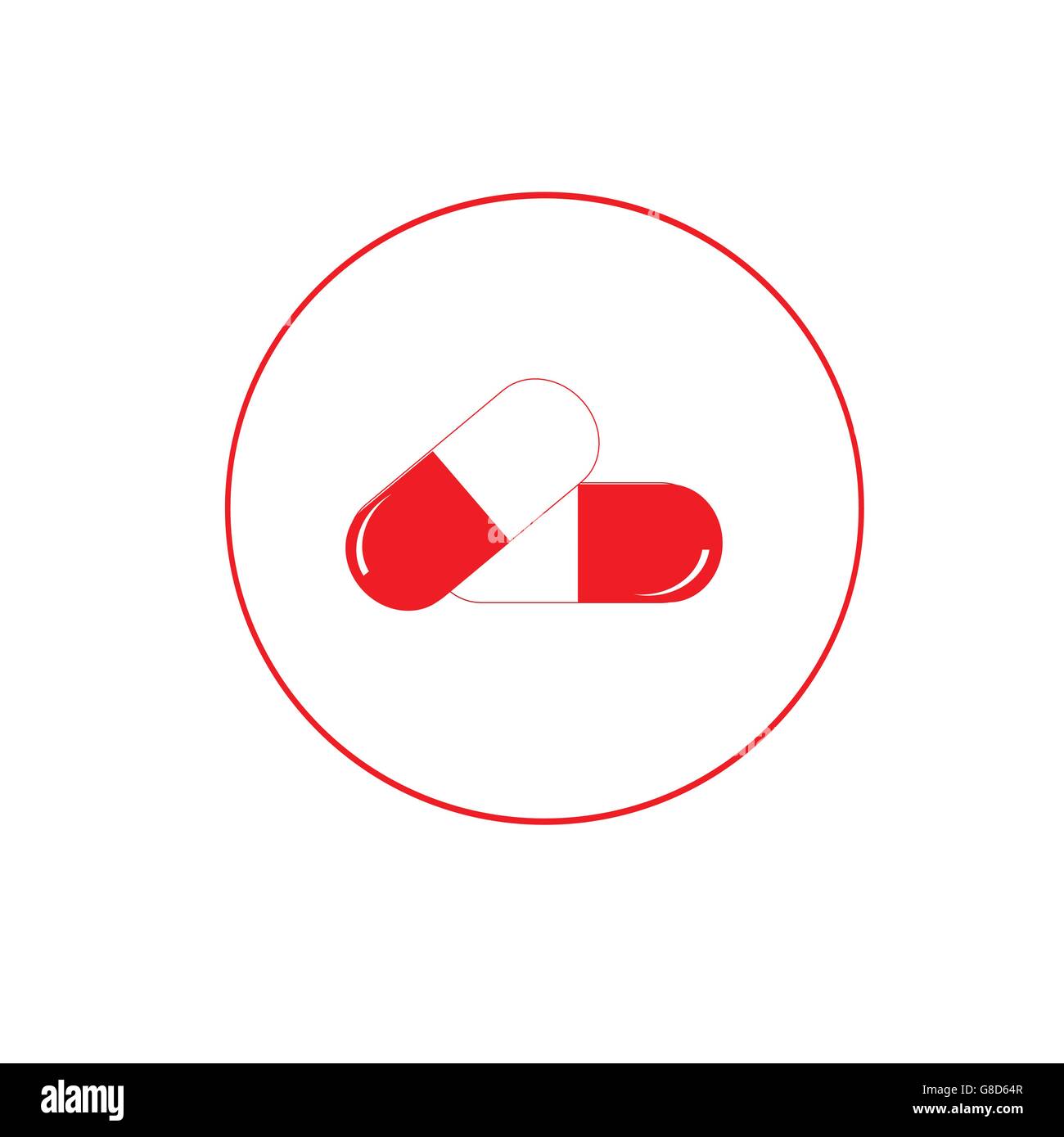 vector icon medical tablet medicine capsule pill Stock Vector Image ...