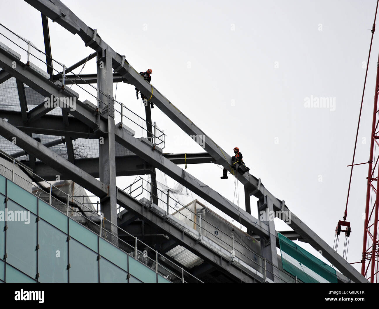 High above the streets of Victoria and oblivious to members of the ...