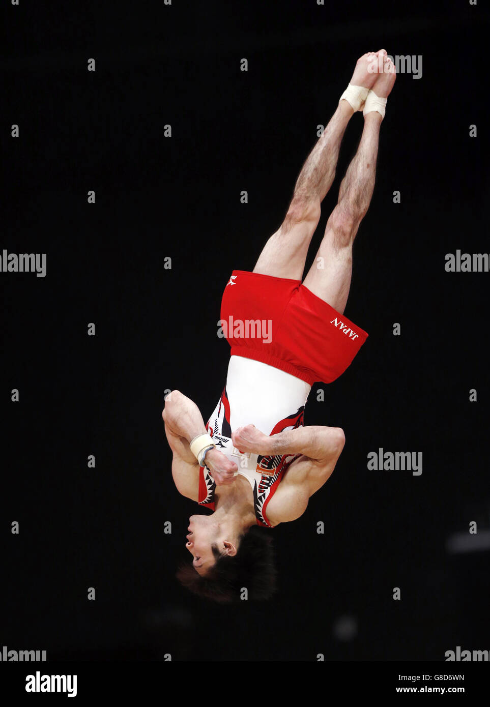 Japan's Kohei Uchimura competes on the Floor Exercise in the Men's All ...