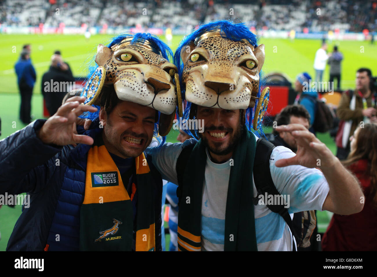 South africa fans in bronze medal match olympic stadium hi-res stock ...