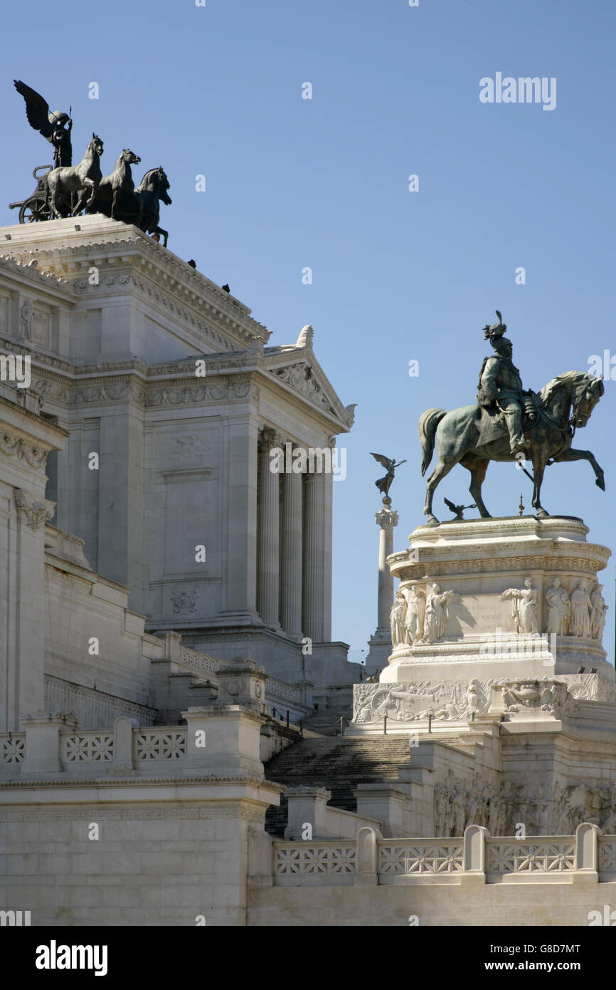 The Victor Emmanuel Monument (Il Vittoriano), also known as the ...