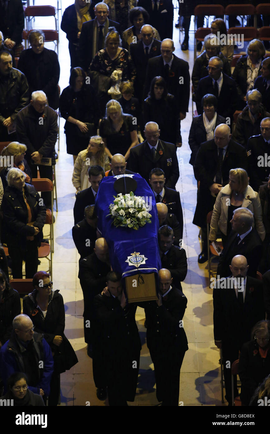Pc David Phillips funeral Stock Photo - Alamy