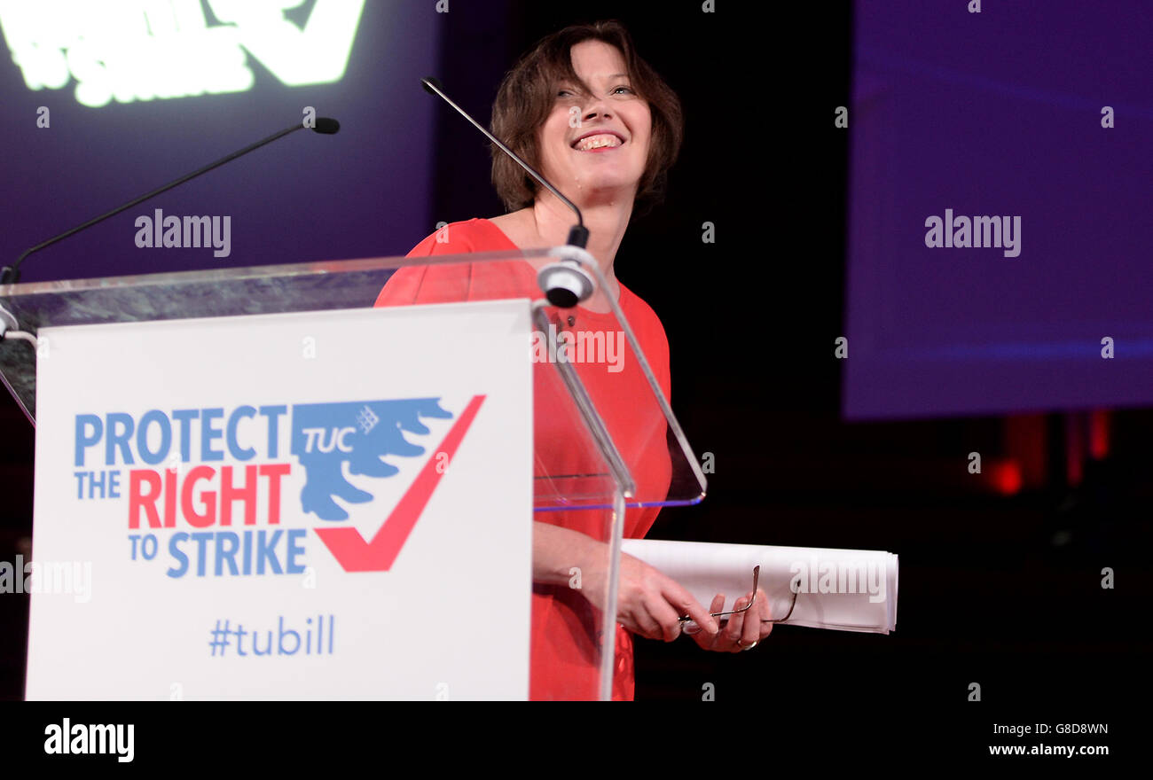 TUC general secretary Frances O'Grady addresses the TUC rally and lobby ...