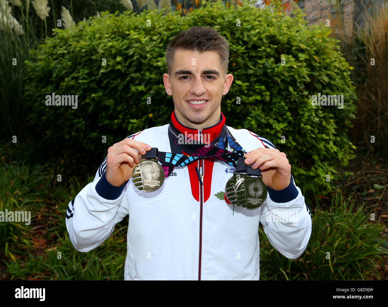 Gymnastics - Max Whitlock Photocall - MediaUK Stock Photo - Alamy