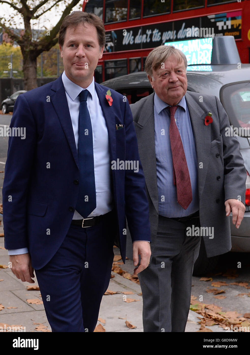 Former Liberal Democrat leader Nick Clegg (left) and former chancellor ...